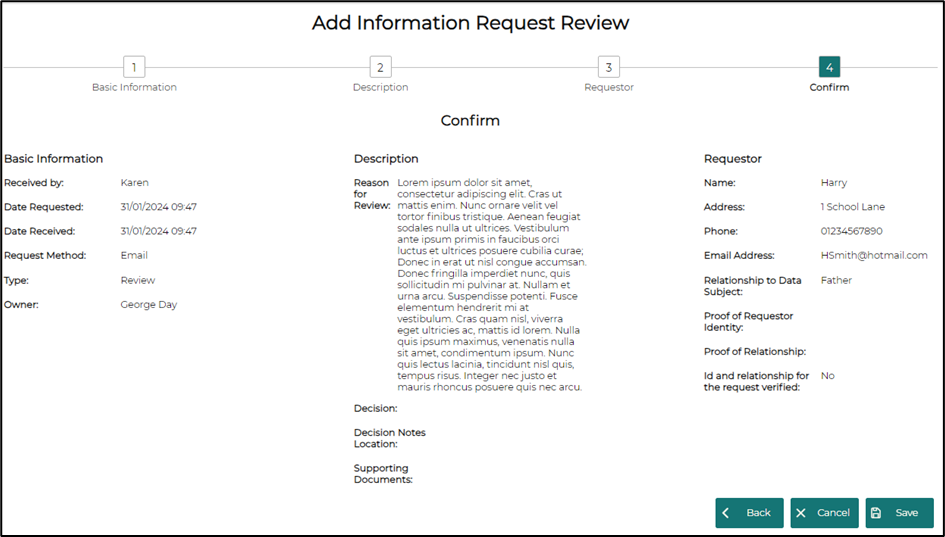 Information Requests